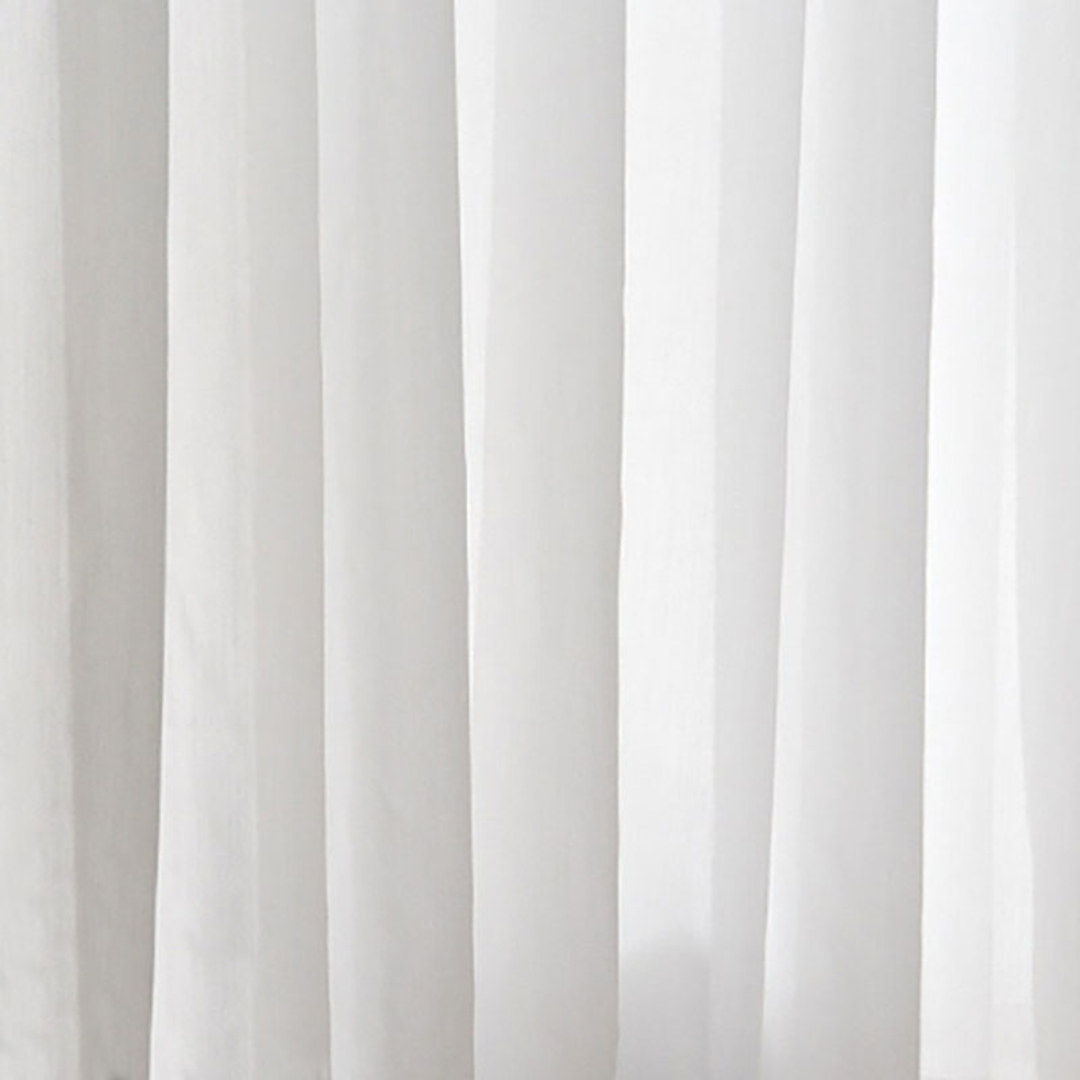 Scandinavian White Soft Cotton Sheer Curtain