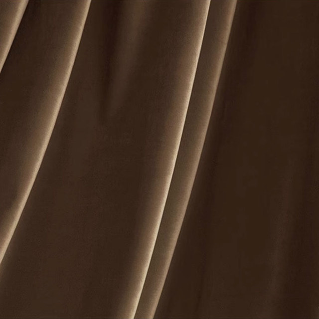 Fine Coffee Brown Velvet Curtains