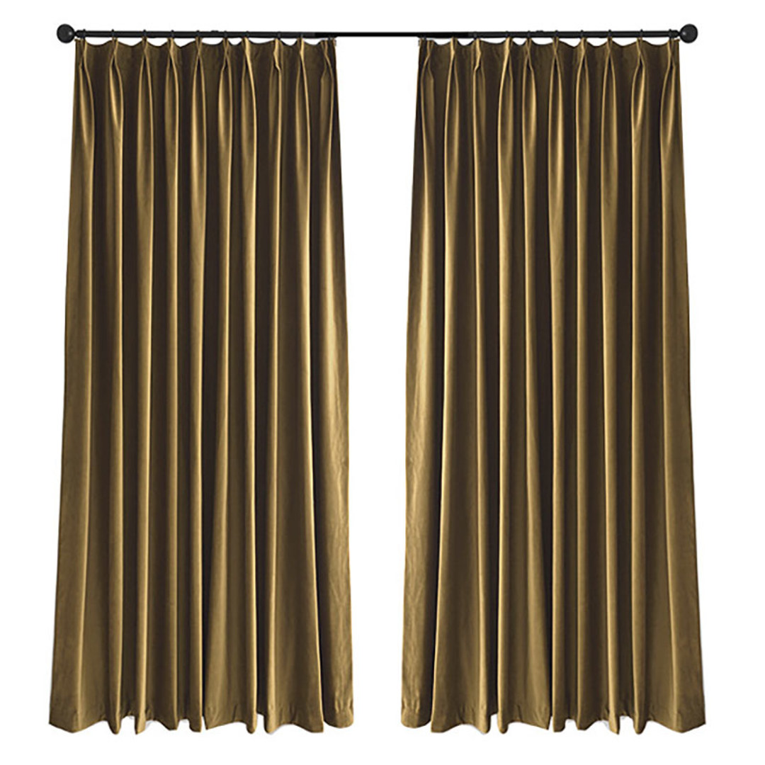 Fine Gold Velvet Curtain
