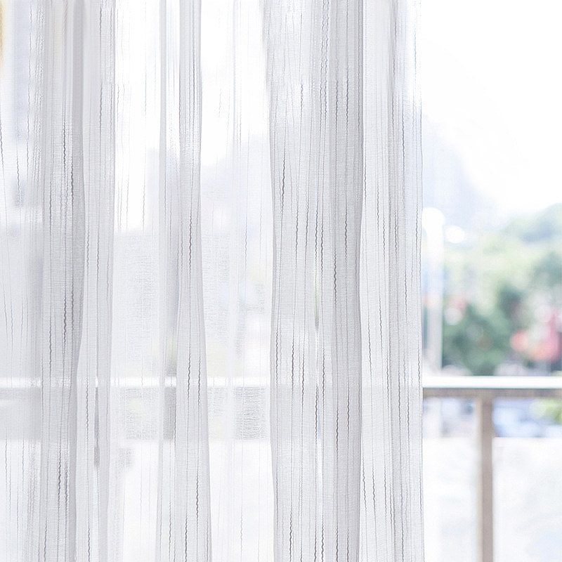 Sheer Curtain The New Neutral White Voile Curtains with exquisite ...