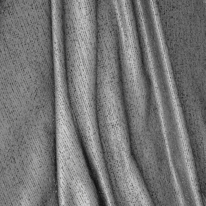 Metallic Fantasy Sparkling Shimmering Silver Gray Curtain Drapes
