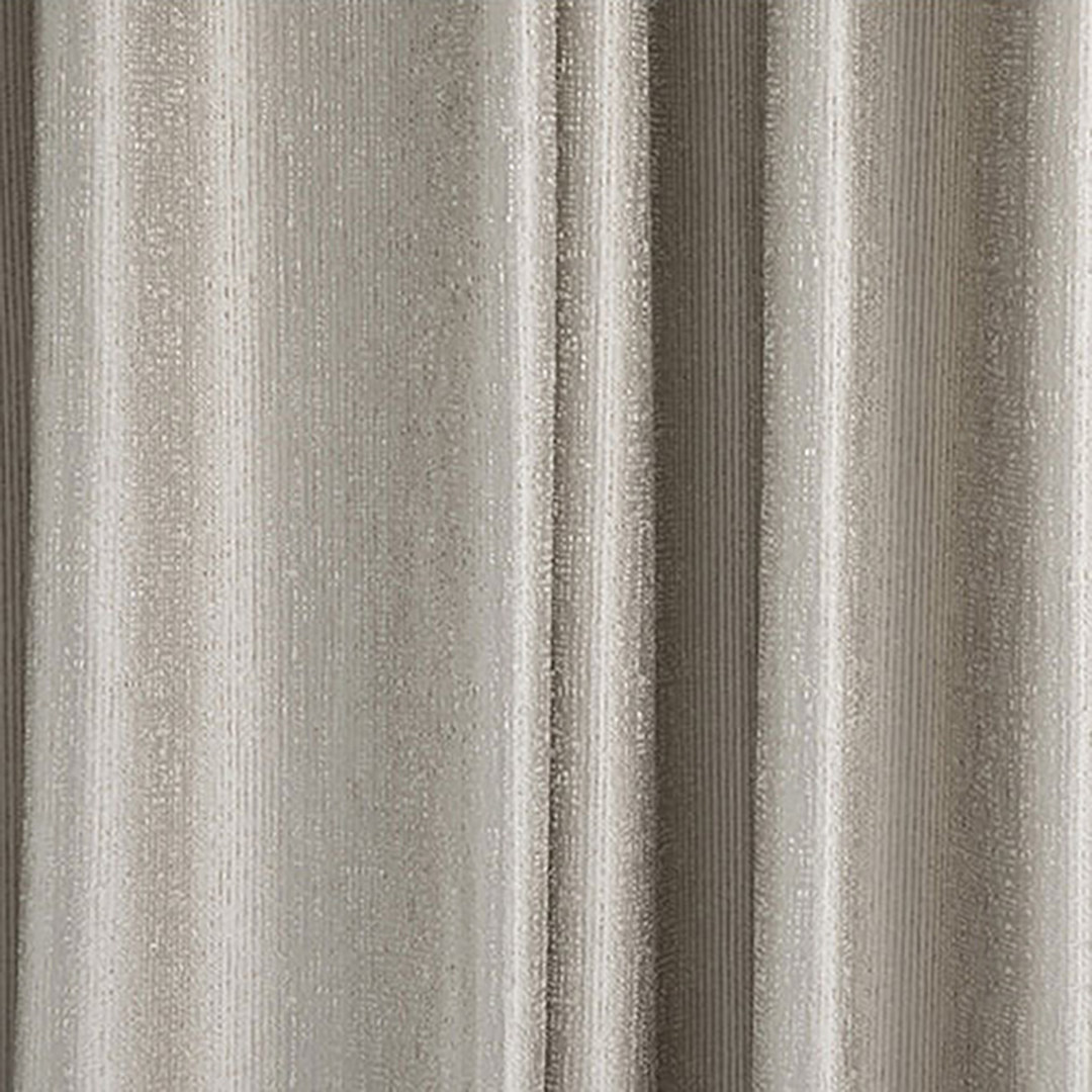 Metallic Fantasy Subtle Textured Striped Shimmering Champagne Silver ...