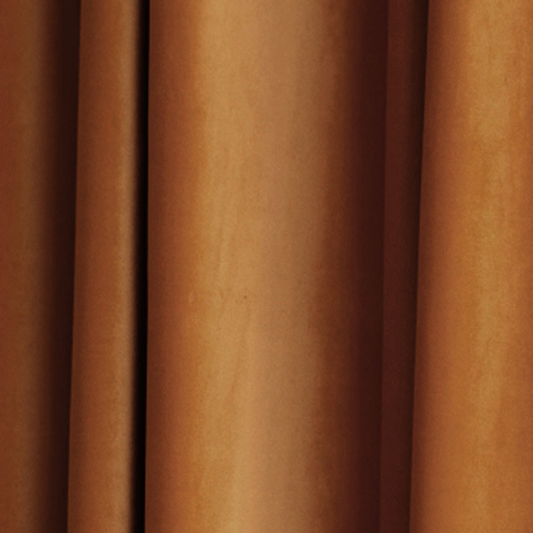 Microfiber Burnt Orange Velvet Curtain